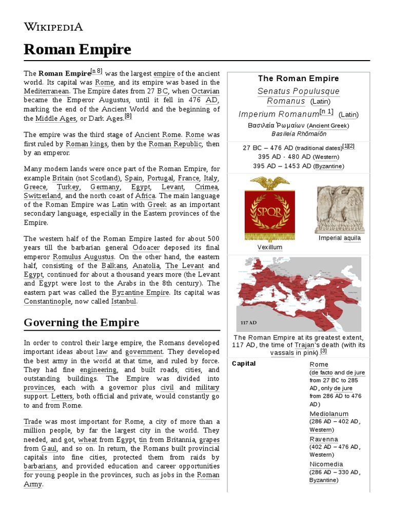Roman Empire | PDF | Roman Empire | Ancient Rome