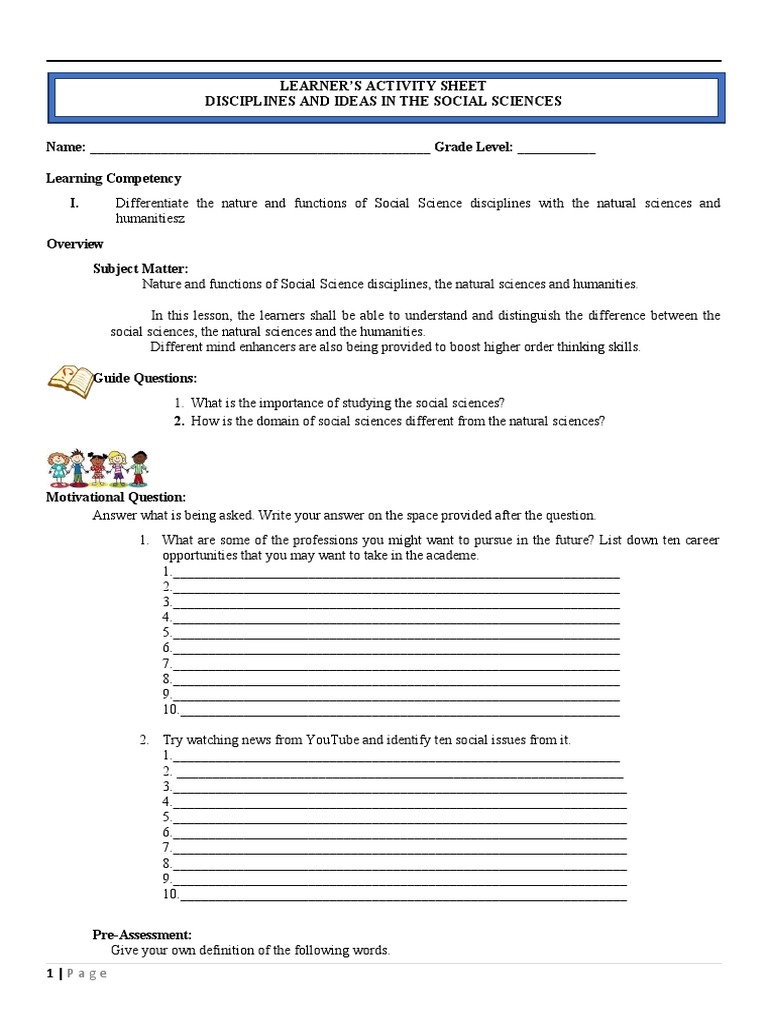 Nature and Functions of Social Science Disciplines, The Natural ...