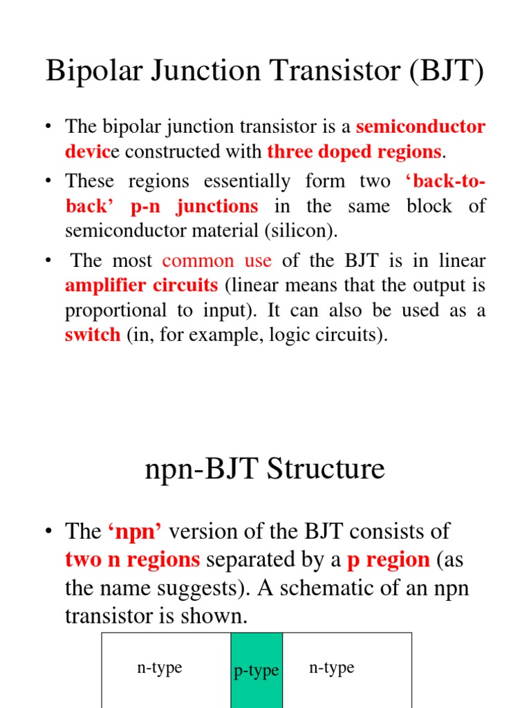 Understanding Bipolar Junction Transistors | PDF | Bipolar Junction ...