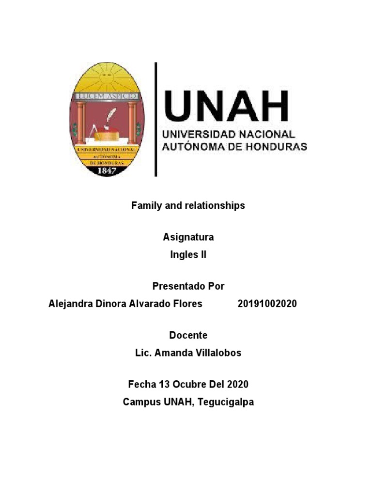 Family Relationships and Possessive Nouns | PDF | Social Science | Wellness
