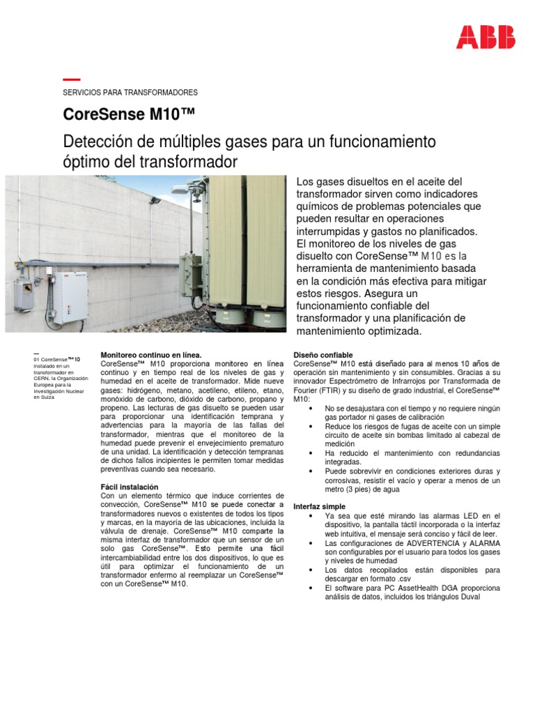 CoreSense M10 Español | PDF | Transformador | Química