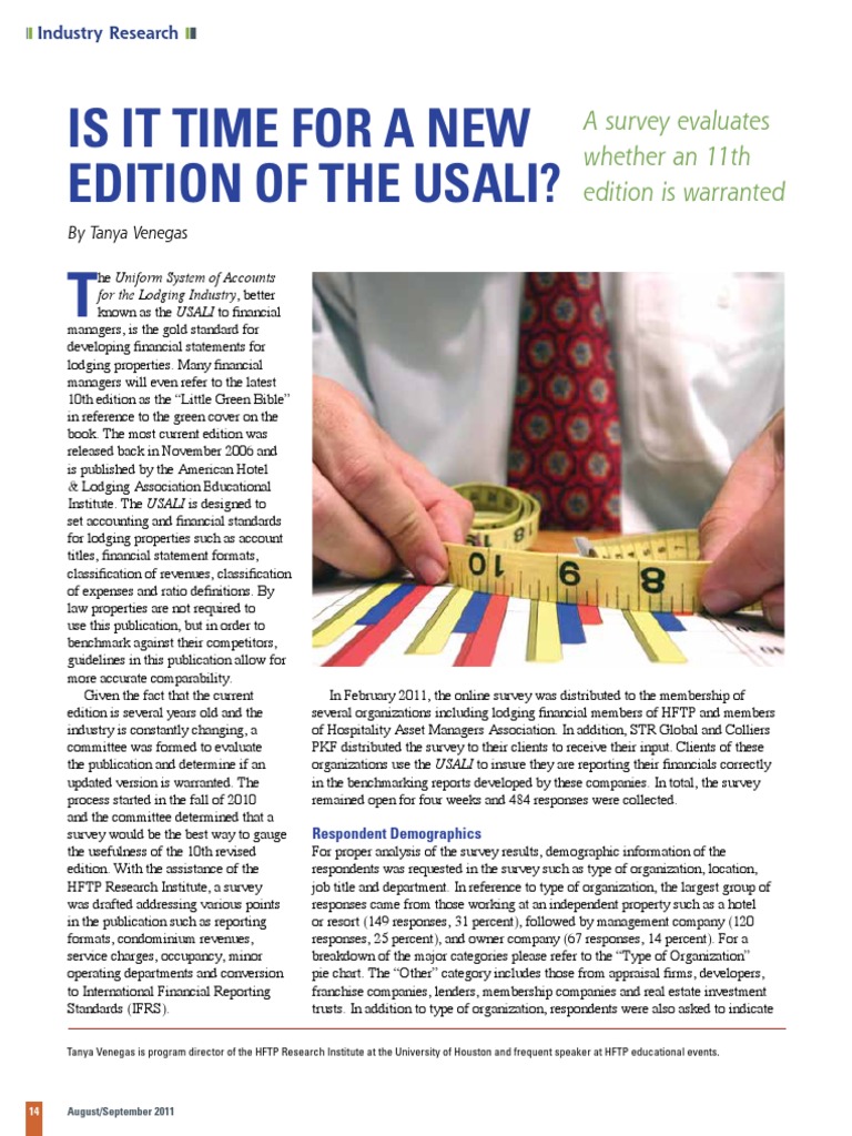 Isittimeforanew Edition of The Usali?: A Survey Evaluates Whether An ...