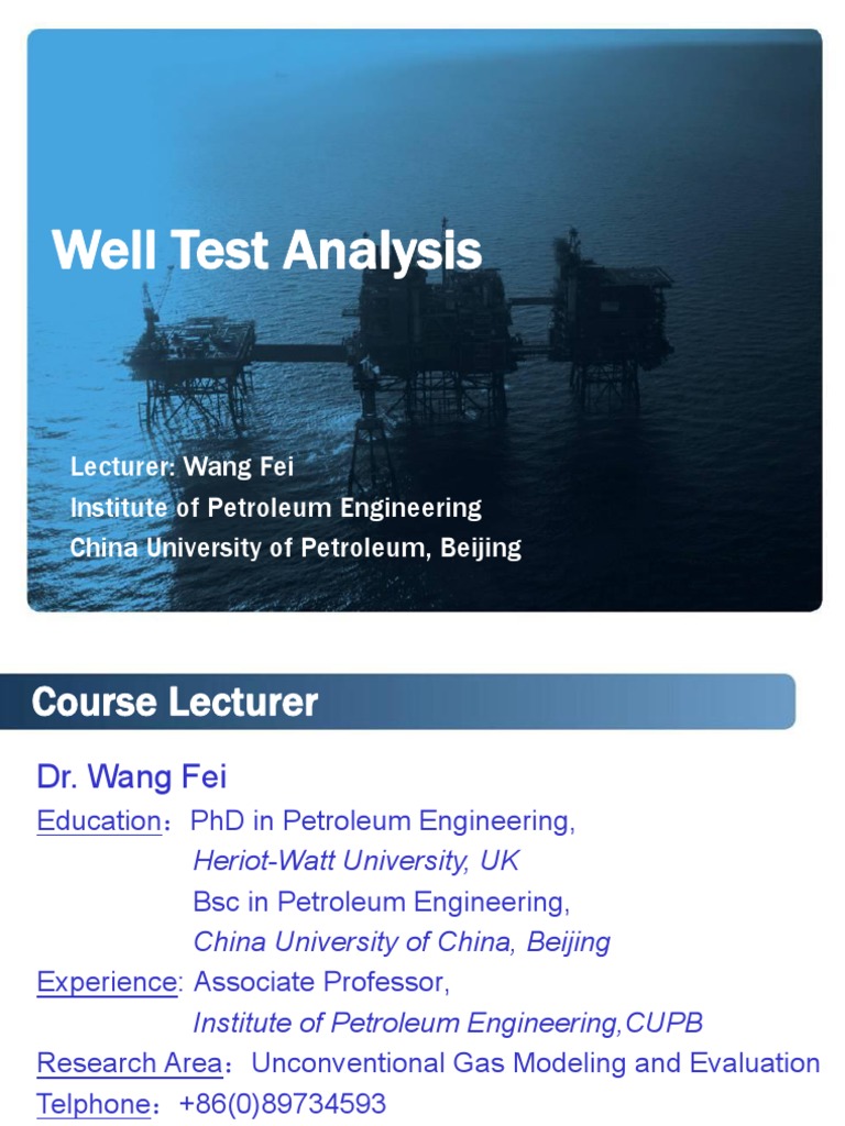 Analysis of Well Test Data from an Unconventional Gas Reservoir | PDF ...