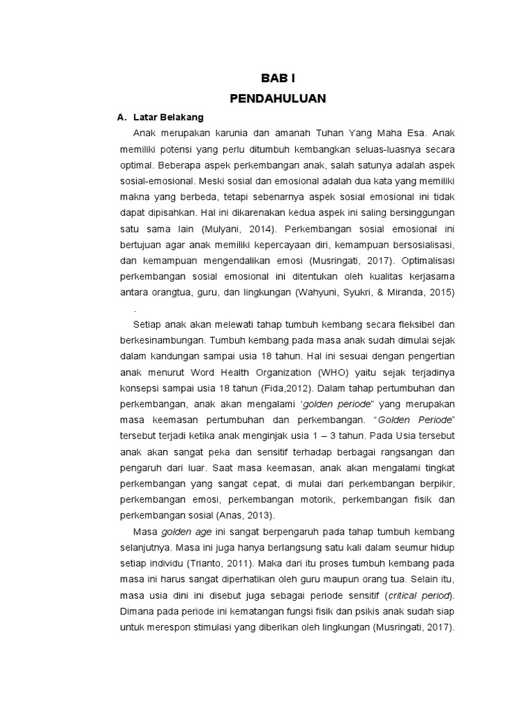 Bab 1 Proposal Bu Umi | PDF