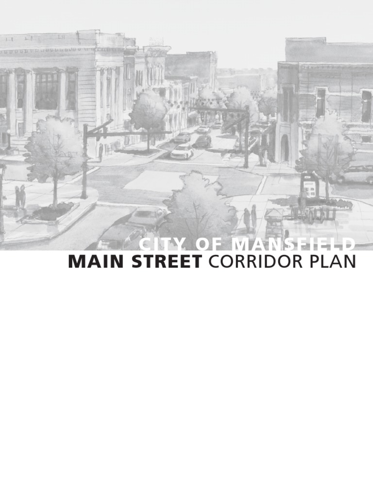 Mansfield Main Street Corridor Plan | PDF | Sidewalk | Street