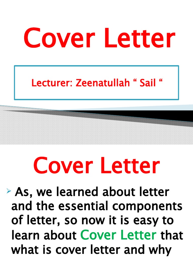 8th Semester 19th Lecture Cover Letter | PDF | Communication | Business