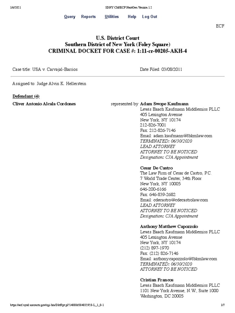 U.S. District Court Southern District of New York (Foley Square ...