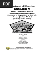 English9 q2 Mod1 Making Connections Between Texts To Particular Social ...
