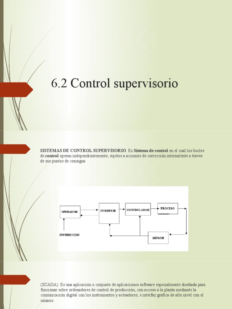 6.2 Control Supervisorio | PDF | Scada | Ingeniería de Sistemas
