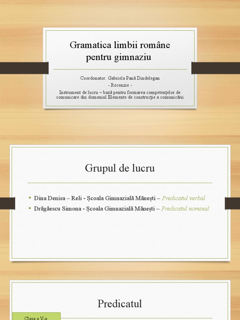 Predicatul | PDF