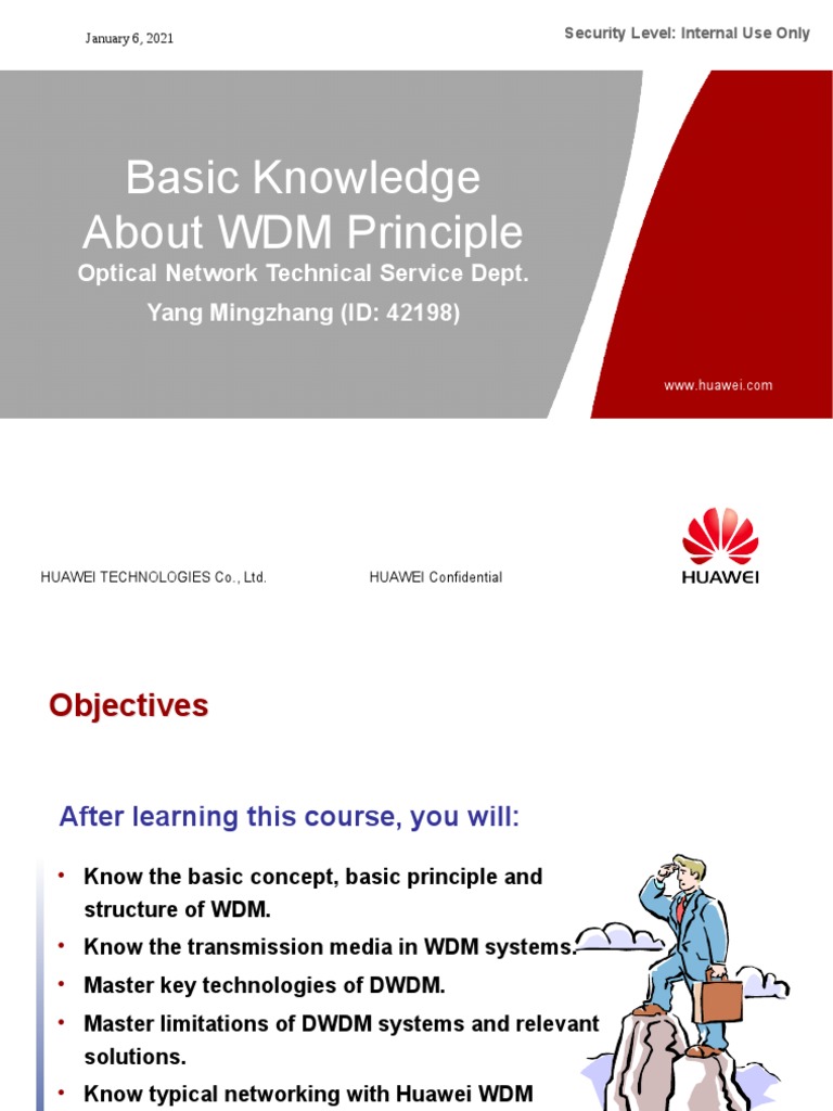 Basic Knowledge About WDM Principle A | PDF | Wavelength Division Multiplexing | Dispersion (Optics)