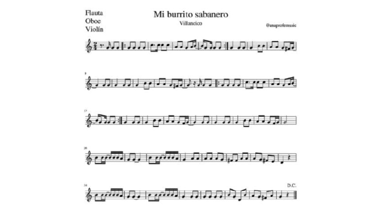 Mi Burrito Sabanero Violin | PDF