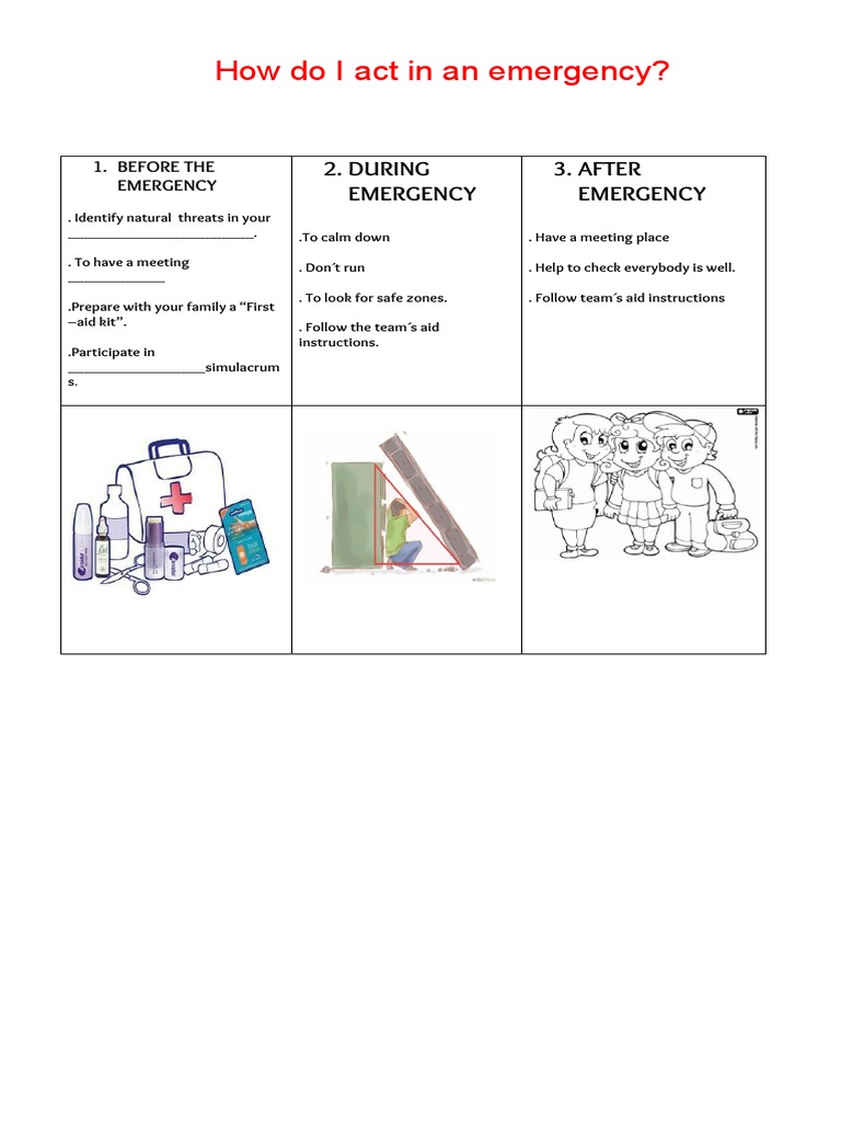 How Do I Act in An Emergency | PDF