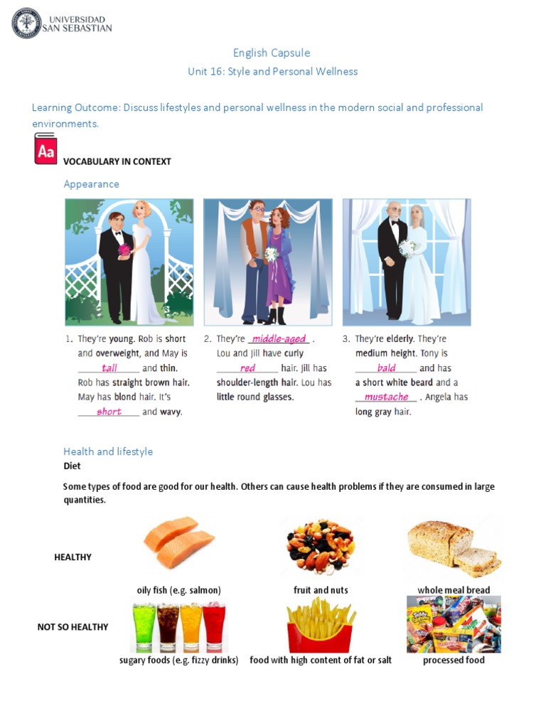 English Capsule Style and Personal Wellness | PDF | Obesity | Food And ...