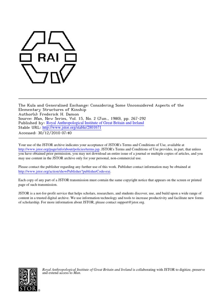 The Kula and Generalized Exchange | PDF | Museology