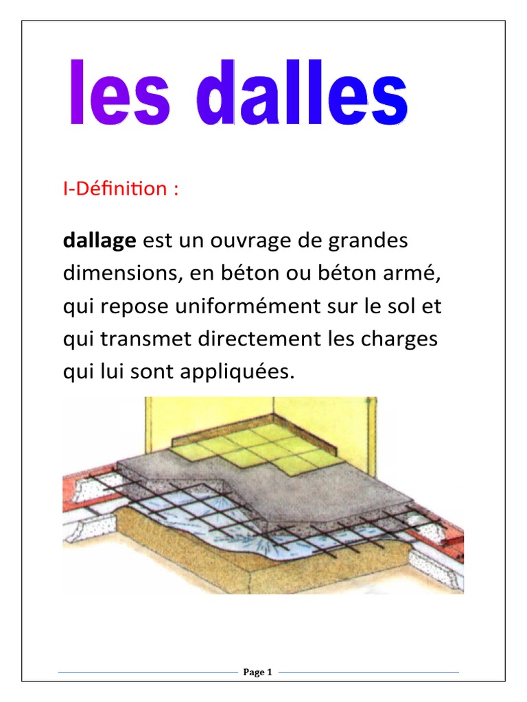 Types et définitions des dalles | PDF | Matériau composite ...
