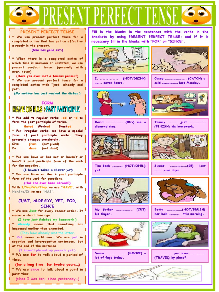 Present Perfect Tense | PDF | Perfect (Grammar) | Grammatical Tense