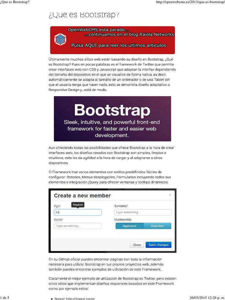 Introducción a Bootstrap: Guía Básica | PDF | Informática | Tecnología