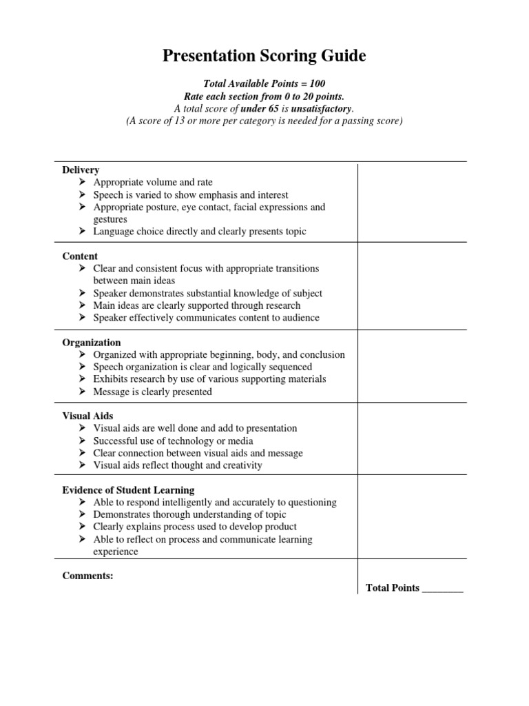 Scoring Guides | PDF | Gesture | Cognitive Science