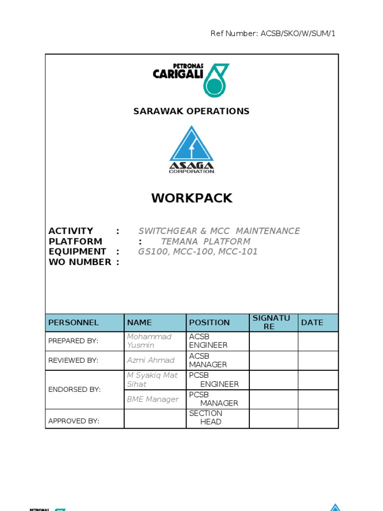 Workpack TEMANA Shutdown | PDF | Insulator (Electricity) | Capacitor
