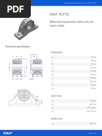 SKF SY 508 M Pillow Block Specs | PDF | License | Bearing (Mechanical)