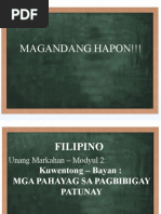 Filipino 11 Module 1 | PDF
