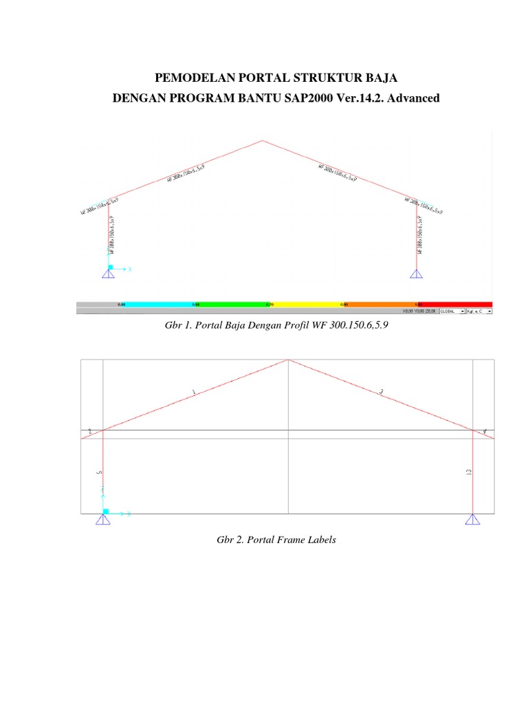 05-Pemodelan SAP Rafter WF PDF | PDF