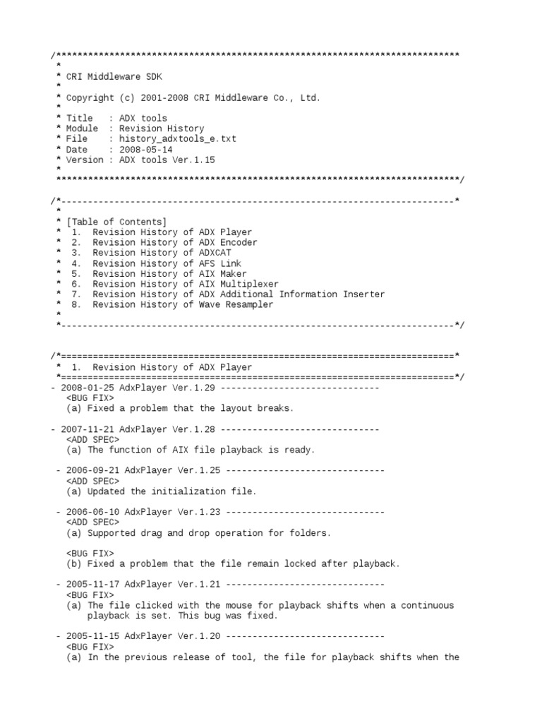 History Adxtools e | PDF | Data Compression | Command Line Interface