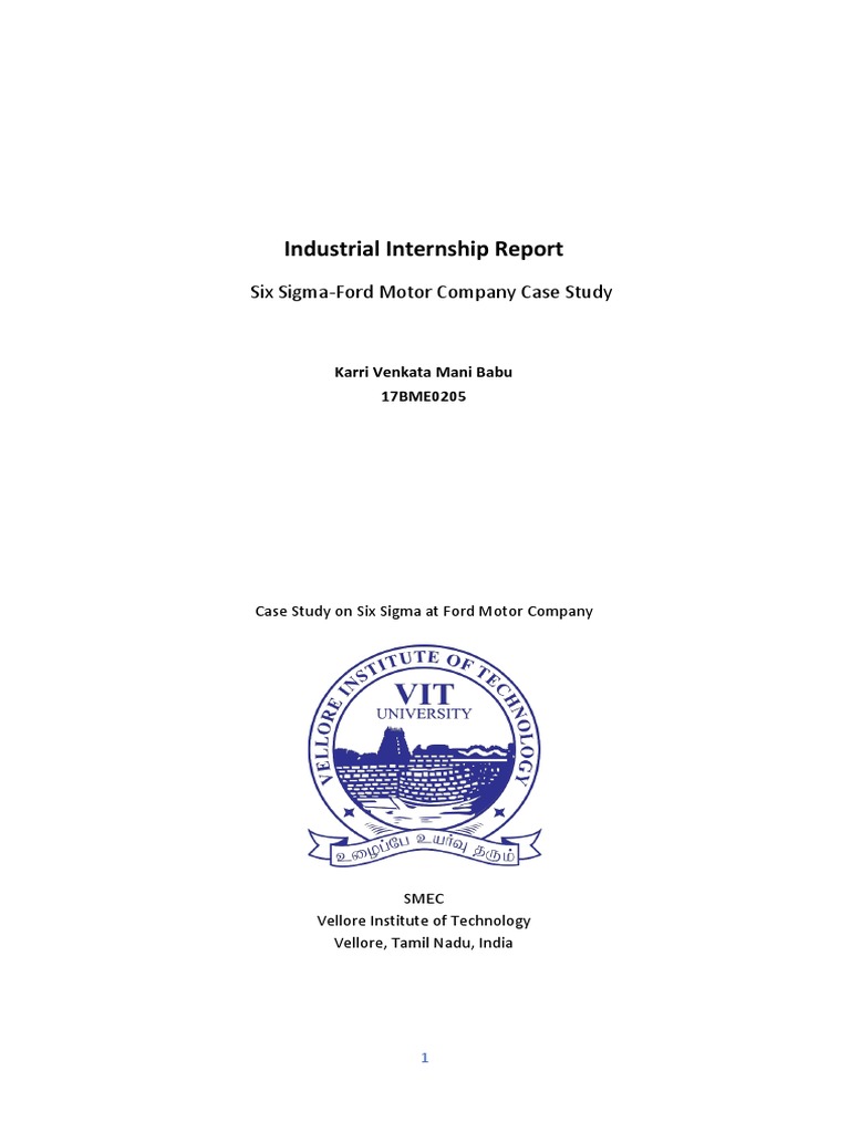 Six Sigma Implementation at Ford Motor Company | PDF | Six Sigma ...