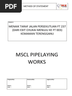 Method Statement - Water Reticulation Work | PDF | Pipe (Fluid ...