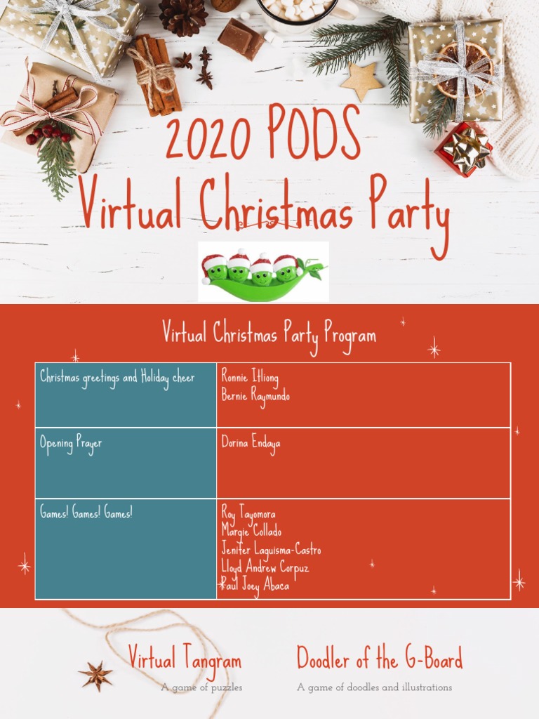 2020 PODS Virtual Christmas Party | PDF | Computing And Information ...