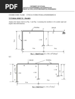 CIV 4115 - Matrix Stiffness Method - FRAMES - 2020-2021 | PDF | Stiffness | Structural Engineering