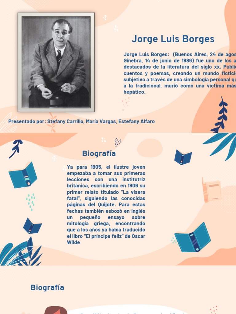 Jorge Luis Borges - Biografia | PDF | Poesía