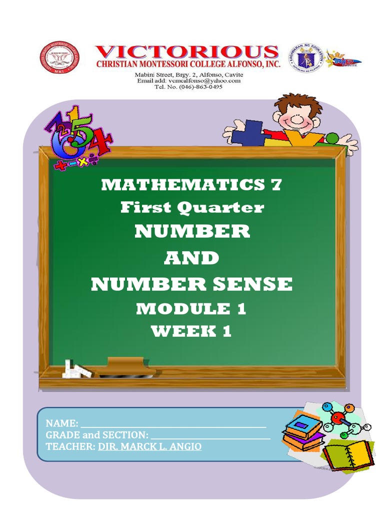 Math G7 Week 1 | PDF | Empty Set | Set (Mathematics)