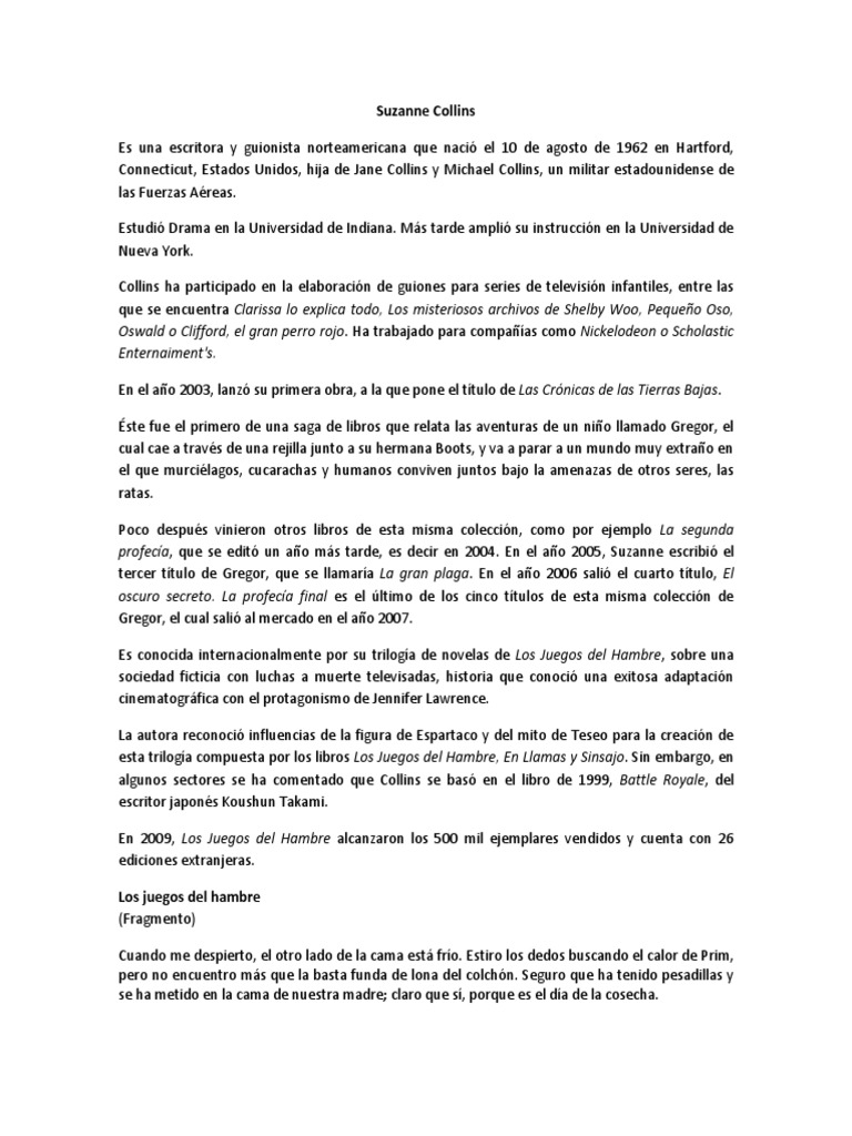 Suzanne Collins | PDF