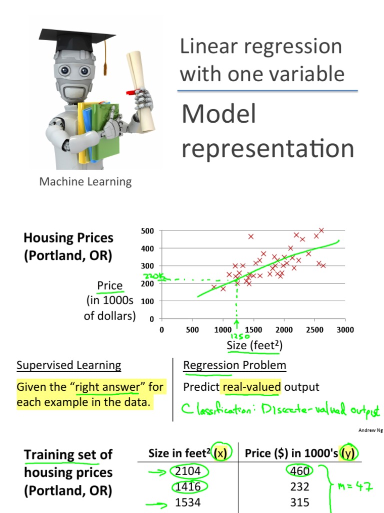 Linear Regression With One Variable | PDF | Regression Analysis ...