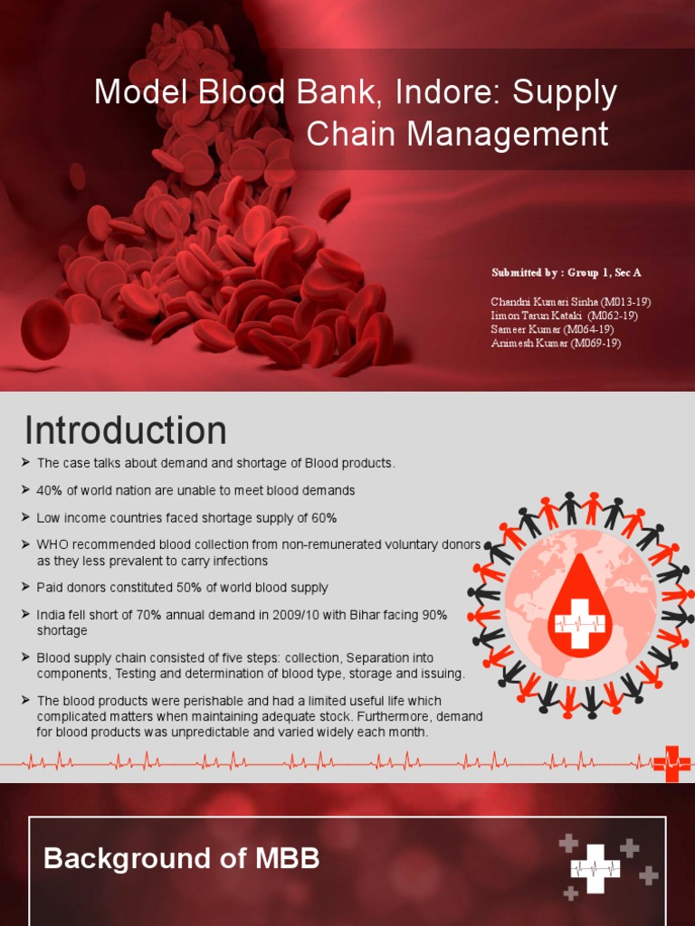 Section A - Group 1 - Model Blood Bank | PDF | Blood Donation | Blood ...
