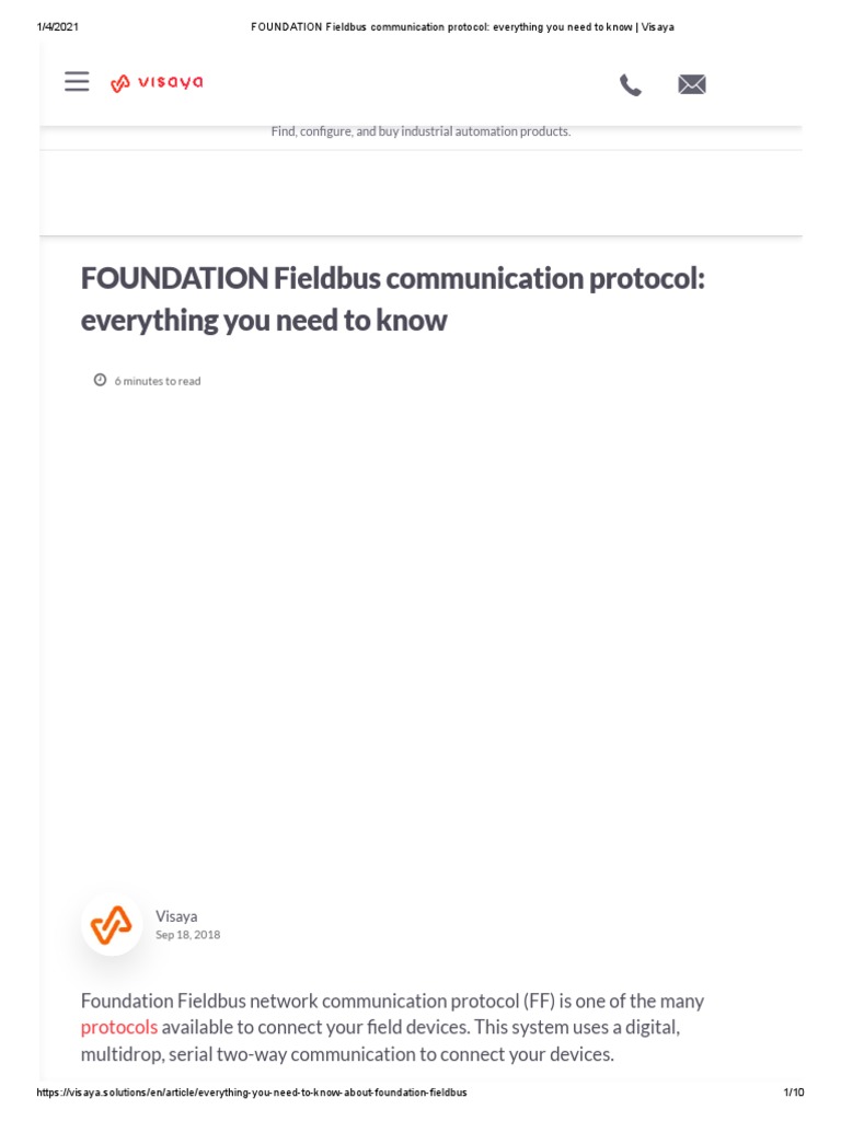 FOUNDATION Fieldbus Communication Protocol - Everything You Need To ...