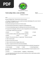 Answer Key (Ucsp11) | PDF