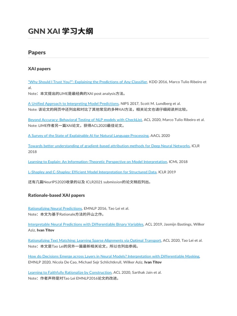 GNN-XAI 学习提纲.md | PDF | Deep Learning | Data Mining