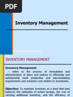 Inventory Management Notes | PDF | Inventory | Stocks