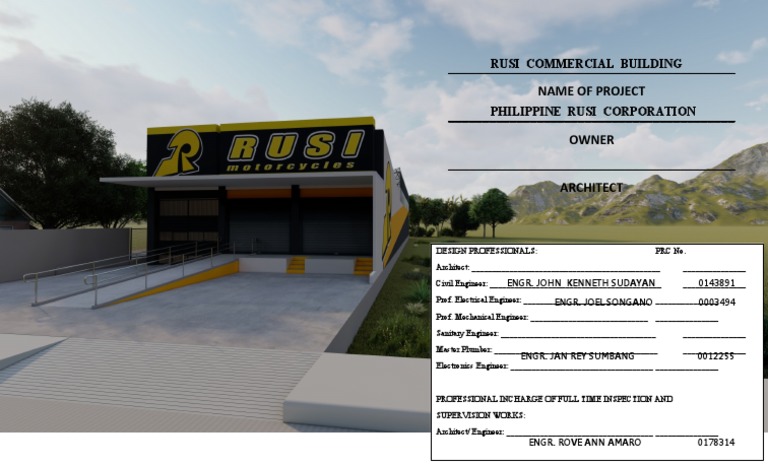 Name of Project: Rusi Commercial Building | PDF | Business | Computers