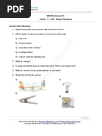 Grade 5 Lesson Simple Machines Answer Key | PDF | Machines | Lever