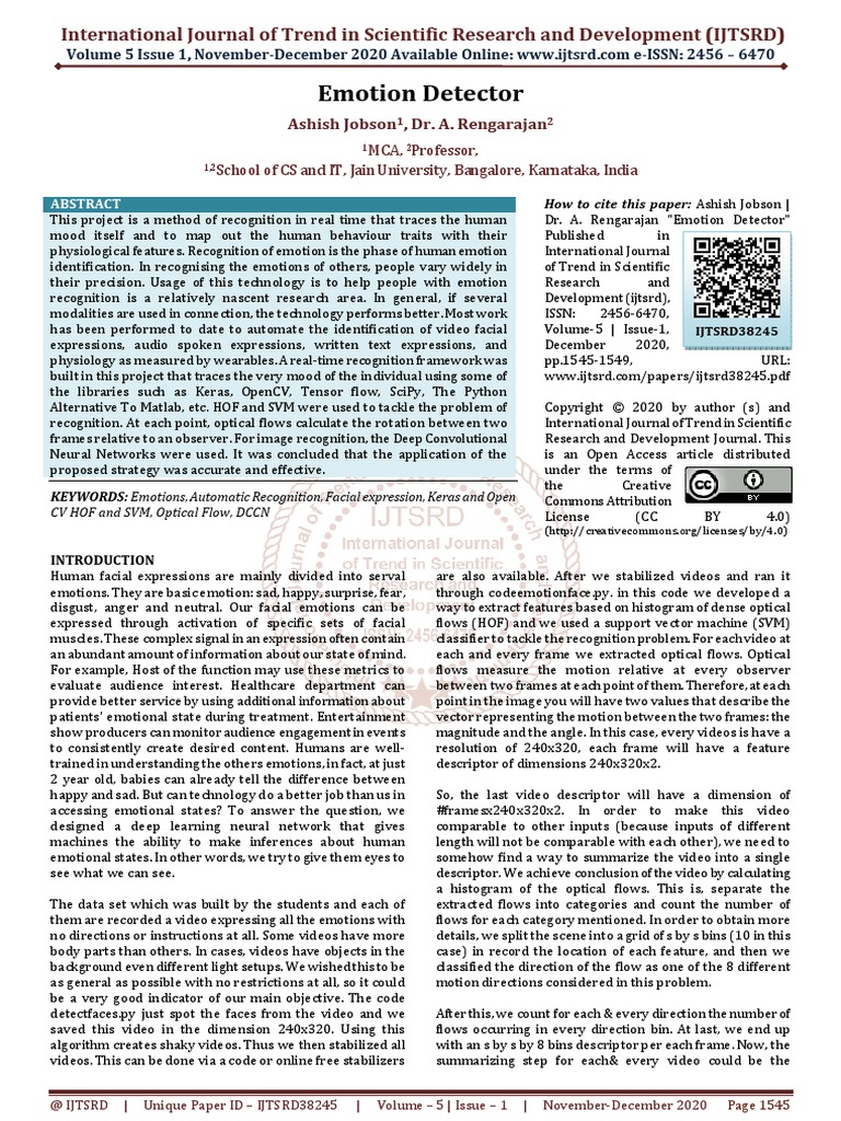 Emotion Detector | PDF | Artificial Neural Network | Artificial ...