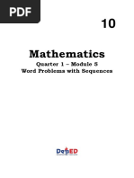 Mathematics: Quarter 1 - Module 1: Generating Patterns | PDF | Sequence | Equations