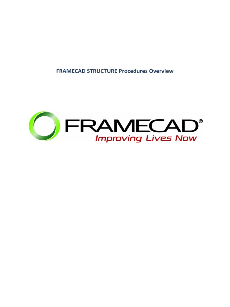 Framecad-Structure-Procedure Overview PDF | PDF | Framing (Construction ...