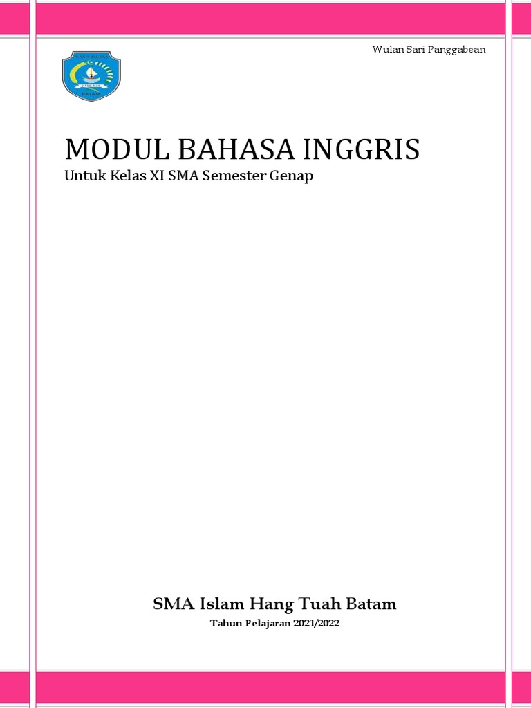 Modul KD 3.6 Personal Letter | PDF | Grammatical Tense | Perfect (Grammar)