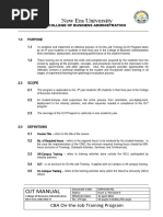 001 - OJT Requirement Checklist | PDF | Test/Examination | Business