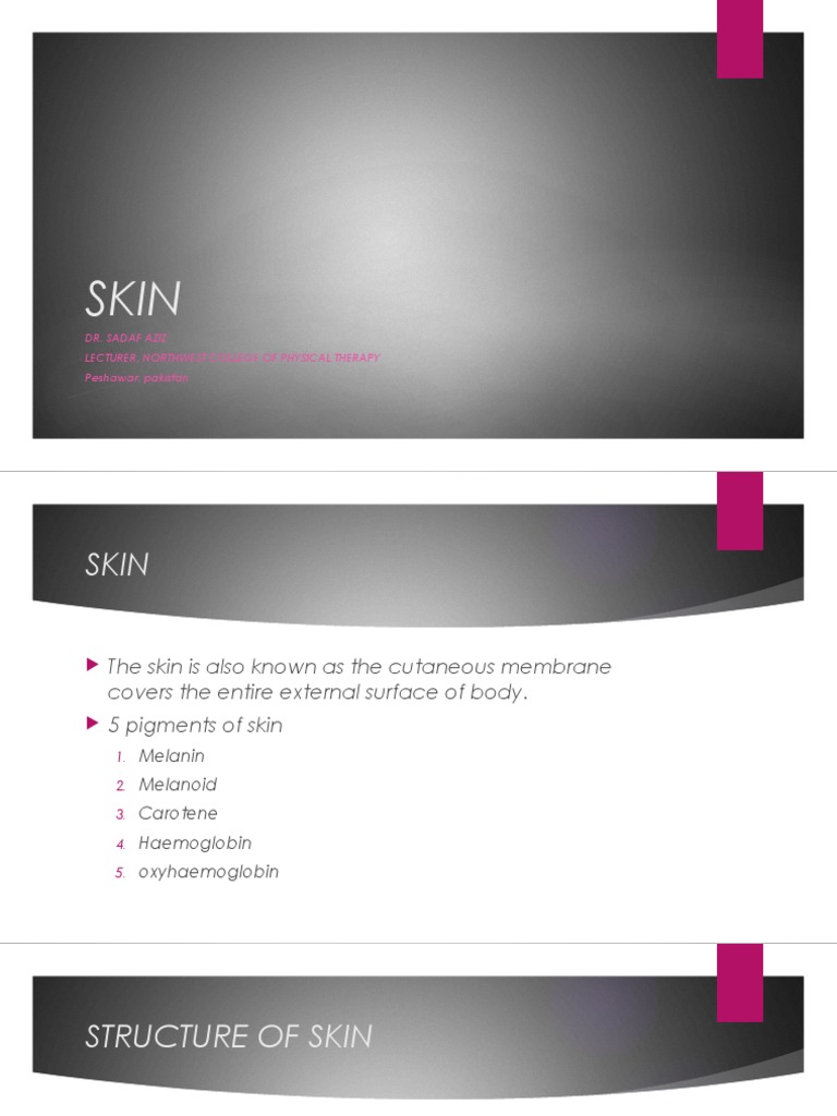 Skin PDF | PDF | Skin | Epidermis