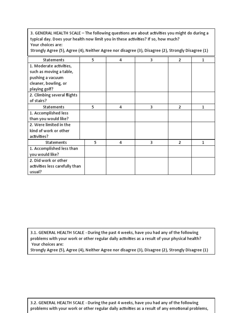 General Health Questionnaire | PDF | Psychological Trauma | Anxiety